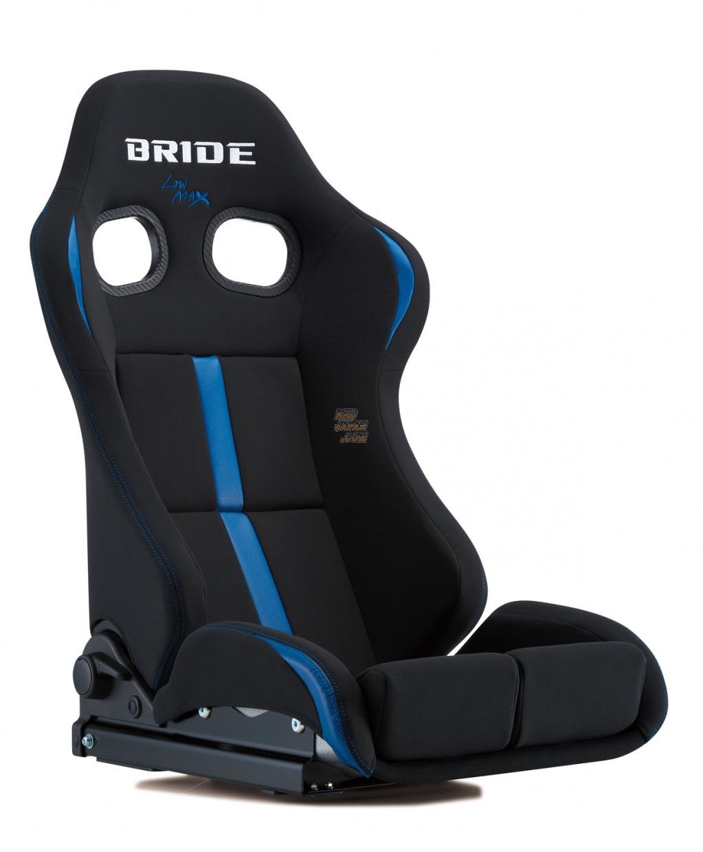 BRIDE Stradia III Reims Low Max Reclining Bucket Seat - Black X Blue Standard Cushion - RHDJapan