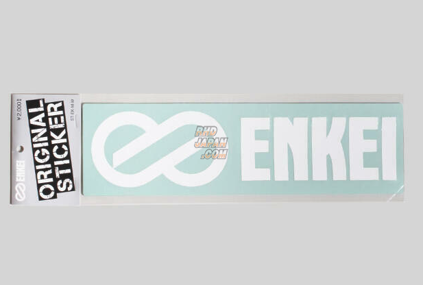 Enkei Wheel Original Sticker Enkei Logo Sticker - White L Size - RHDJapan