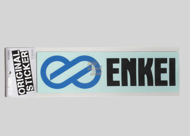 Enkei Wheel Original Sticker Enkei Logo Sticker - Blue X Black L Size ...
