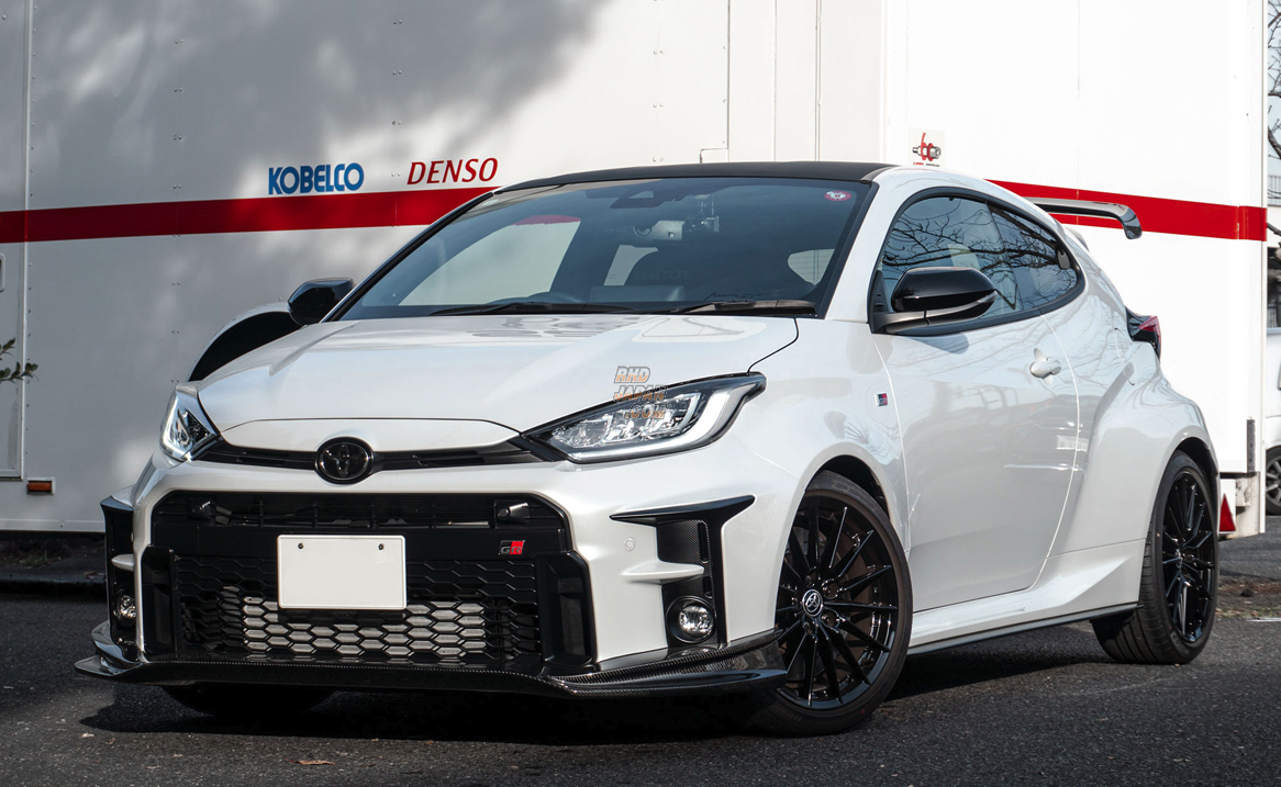 Sard GT1 Front Half Spoiler Wet Carbon Fiber - GR Yaris GXPA16 Zenki ...