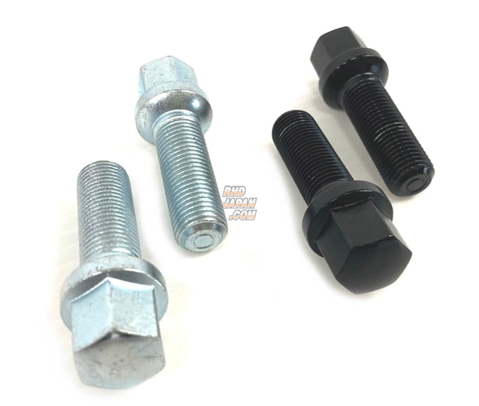 Attain KSP REAL Plate Spacer & Long Wheel Bolt Silver 14mm Wheel Bolt ...