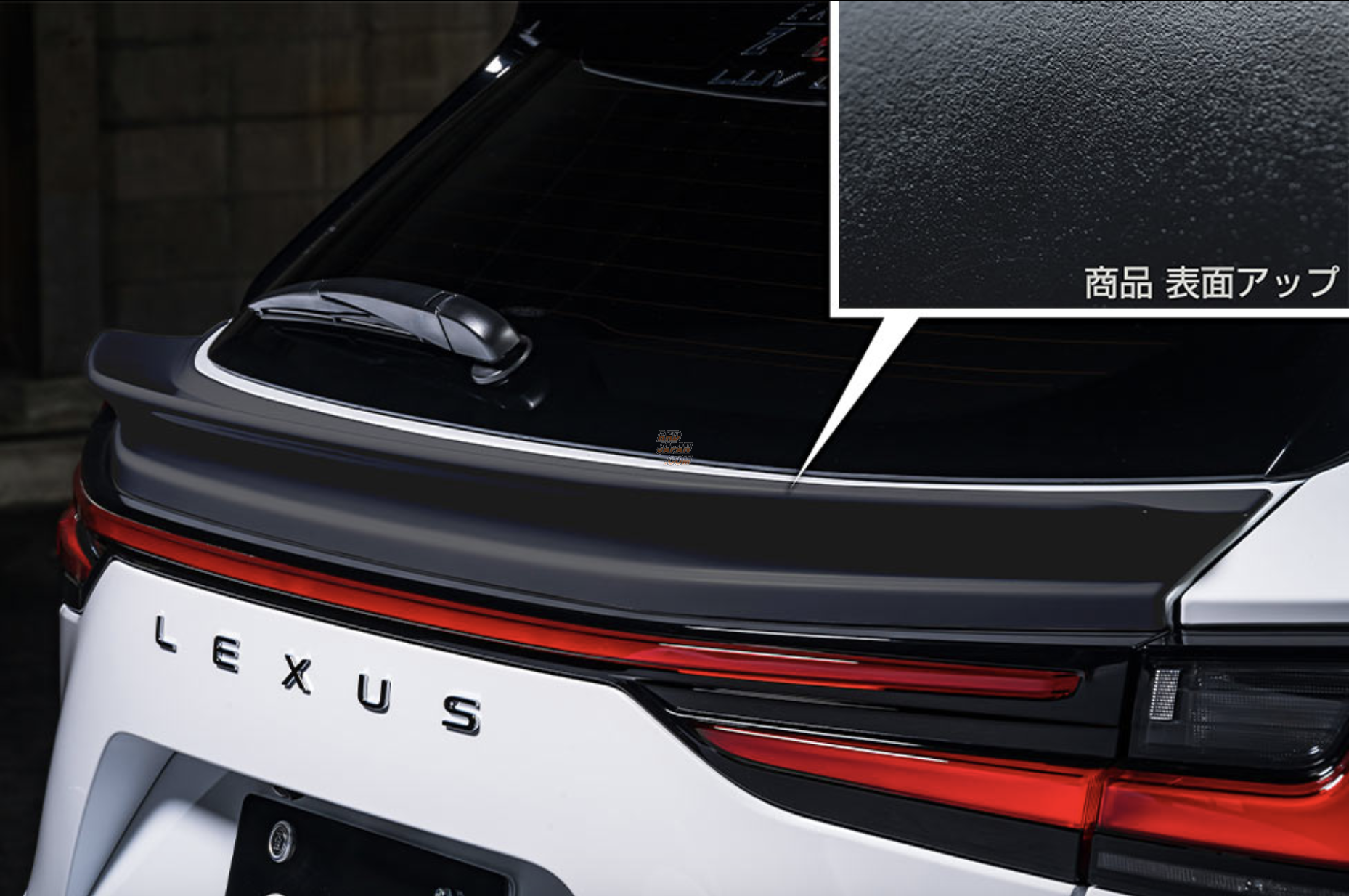 M'z Speed LUV Line Exclusive Zeus Rear Gate Spoiler AES Textured Finish ...