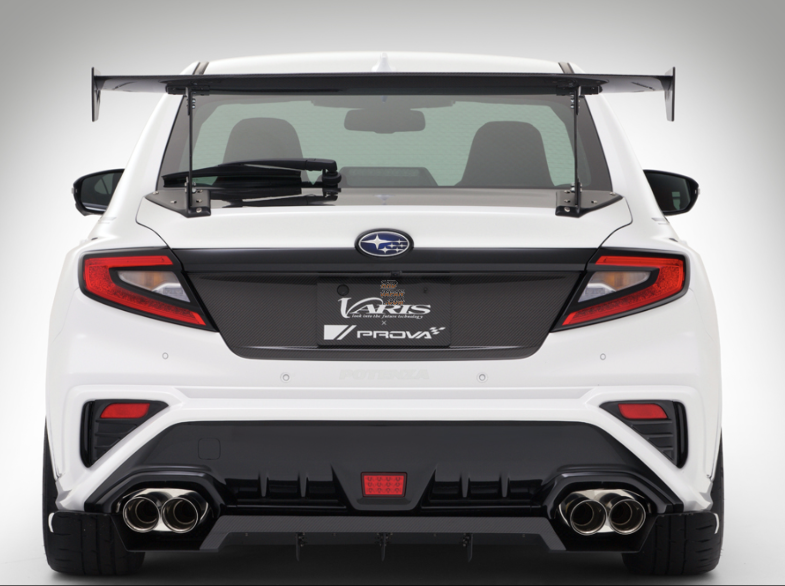 Varis Arising-I Prova Collaboration Light Weight Trunk Hood Carbon+ w/o Clear Paint - WRX S4 VBH ...