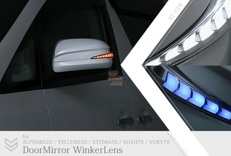 AVEST Vertical Arrow Flowing Door Mirror Winker Set Inner Chrome Option ...