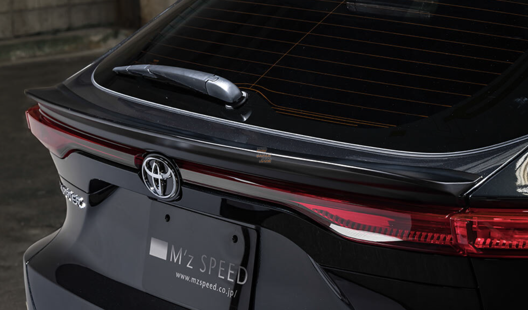 M'z Speed LUV Line Exclusive Zeus Rear Gate Spoiler ABS Precious Black ...