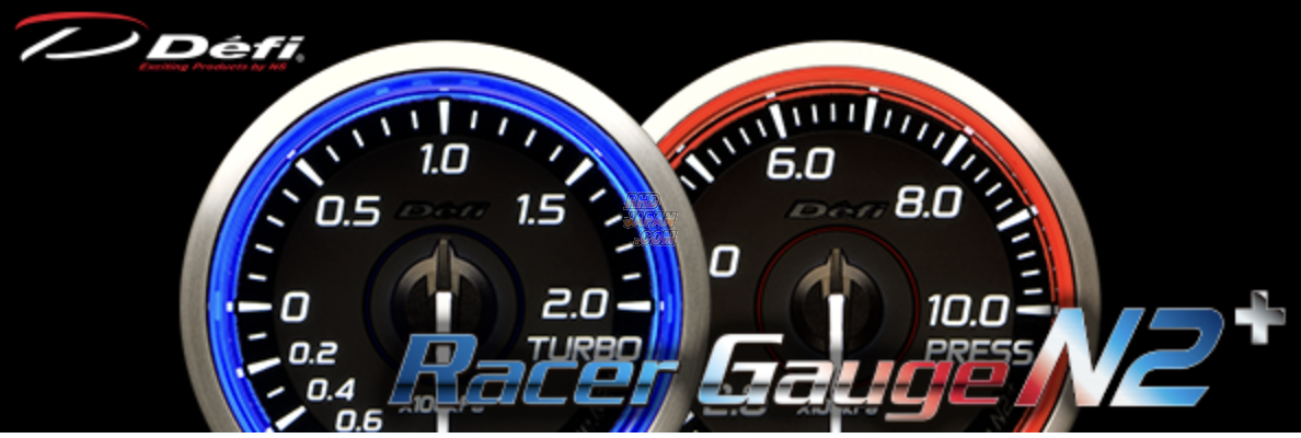 Defi Racer Gauge N2 Plus Tachometer 9000rpm - Blue - RHDJapan