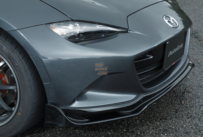 AutoExe Front Under Spoiler ND-06S Styling Kit Piano Black - Roadster ND5RC ND5RE RF NDERC NDERE ...