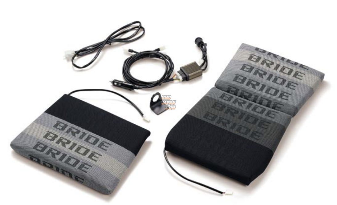 BRIDE Full Bucket Cushion Set with Heater - Gradation Logo - RHDJapan