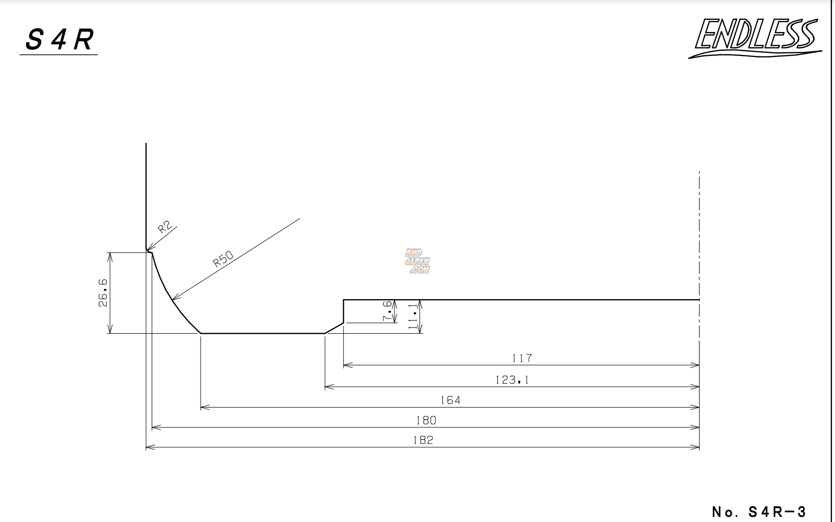 Endless 6 Pot Light & S4R-2 System Inch Up Brake Caliper Full Kit SR01 Pads - GR86 ZN8 - RHDJapan