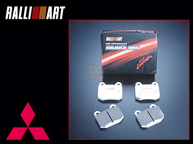 RALLIART Sports Brake Pad Set Rear - Lancer Evolution CP9A CT9A CT9W ...