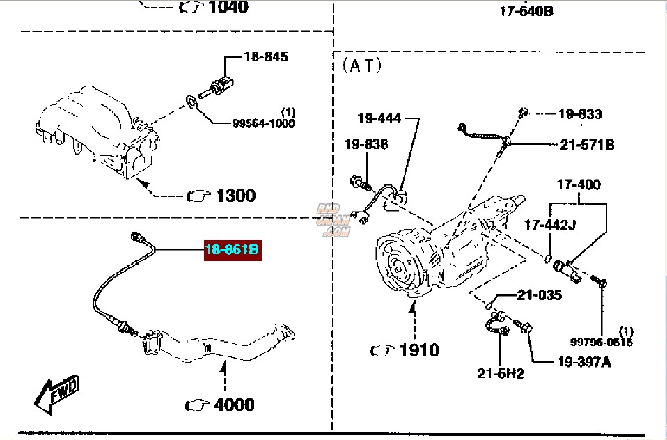 Mazda OEM O2 Sensor - FD3S - RHDJapan