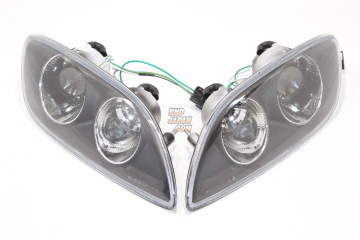 Uras Front Combination Lamps - Black FD3S - RHDJapan