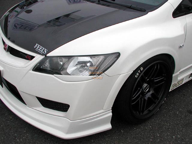 Feel's Front Wide Fenders FRP - Civic Type-R FD2 - RHDJapan