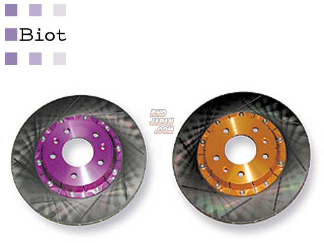 Biot Two Piece Front Brake Rotors Gold Bell Housing - JZA80 - RHDJapan