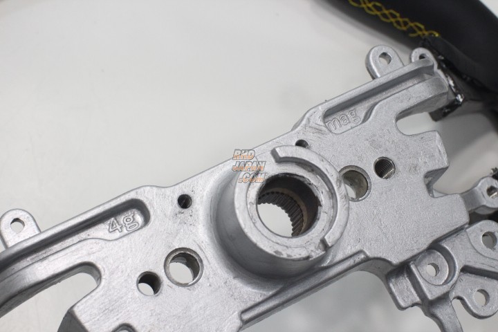 J's Racing Sports Steering Wheel - Carbon Black Leather Yellow Stitch ...