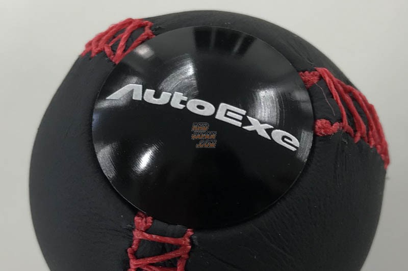 AutoExe Leather Shift Knob - Red Stitch Manual Transmission - RHDJapan