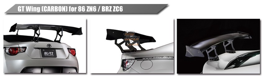 Blitz Aero Speed R-Concept GT Wing - BRZ ZC6 86 ZN6 - RHDJapan