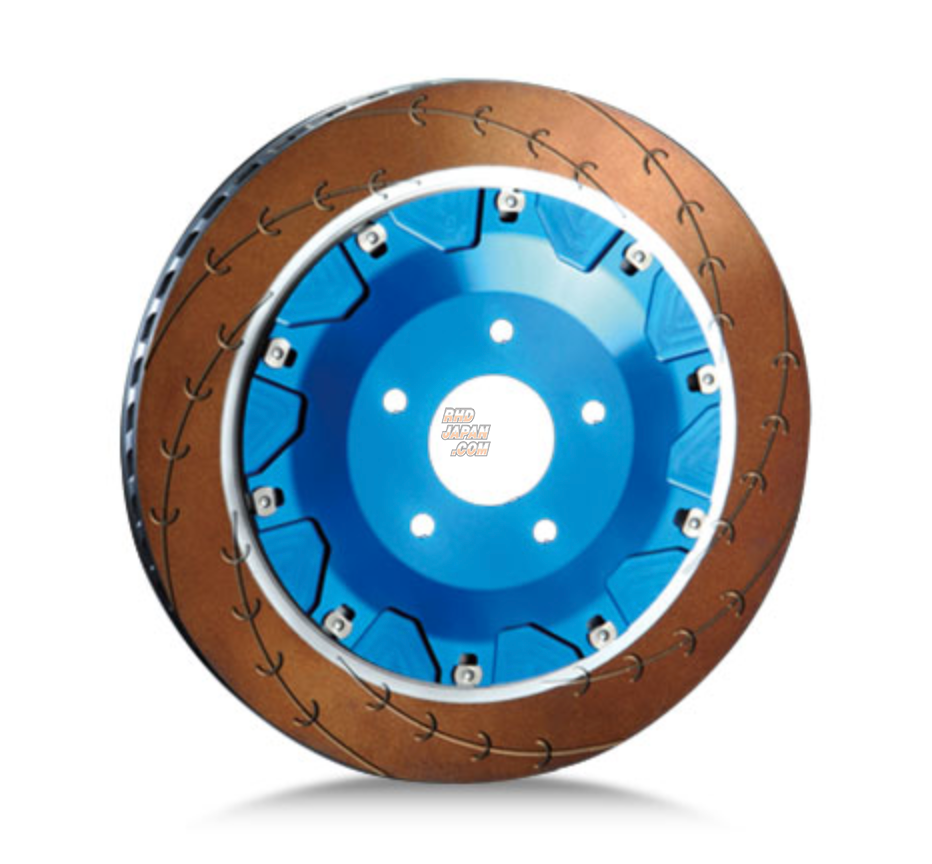 Endless Racing E-Slit 2pc Brake Rotor Front Blue Alumite Left - R35 ...