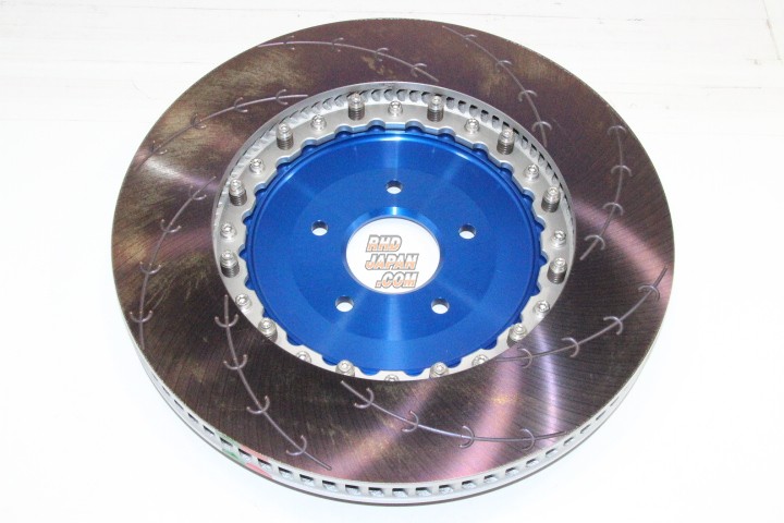 Endless Racing E-Slit 2pc Brake Rotor Front Blue Alumite Left - R35 ...