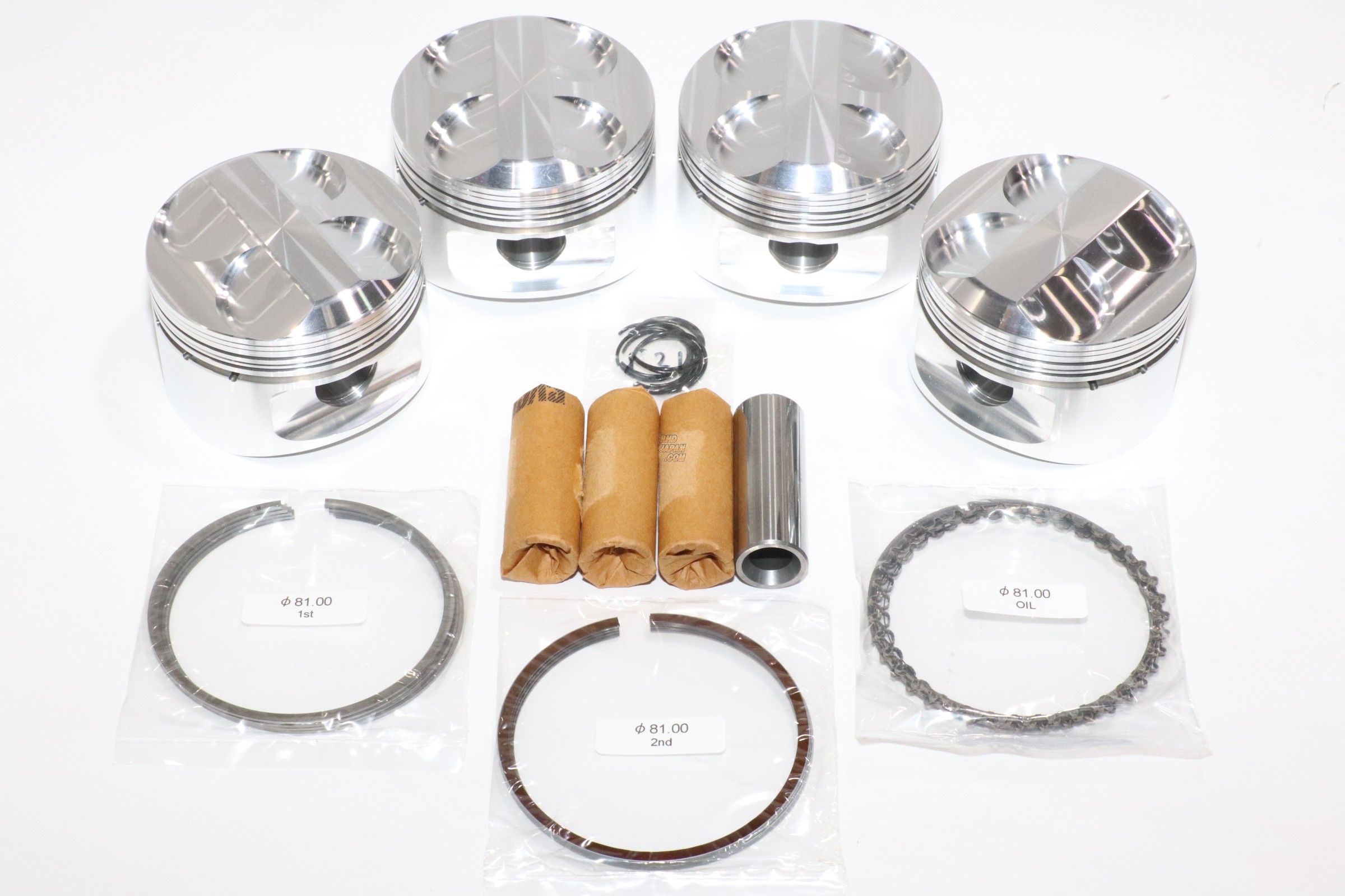 Toda Racing High Compression Forged Piston Kit 82.00 - B16A B16B B18C - RHDJapan