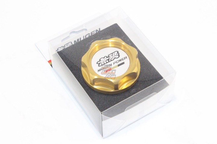 Mugen Oil Filler Cap - Gold Honda M32/M33 X P3.5 - RHDJapan