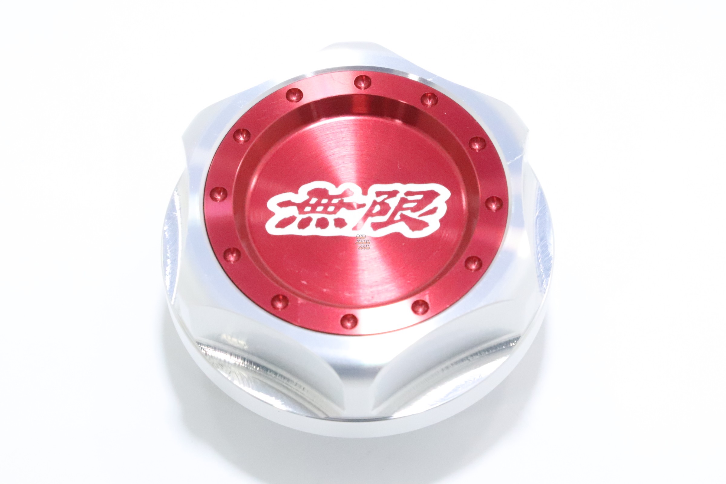 Mugen Hexagon Oil Filler Cap - Red Honda M32/M33 X P3.5 - RHDJapan