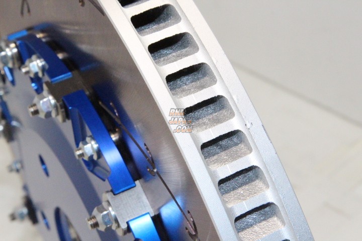 Endless Racing E-Slit Brake Rotor Rear 3pc - R35 - RHDJapan