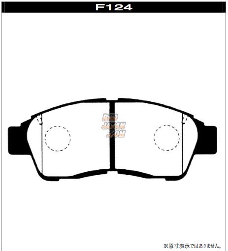 Project Mu Front Brake Pads Type HC+ - F124 - RHDJapan