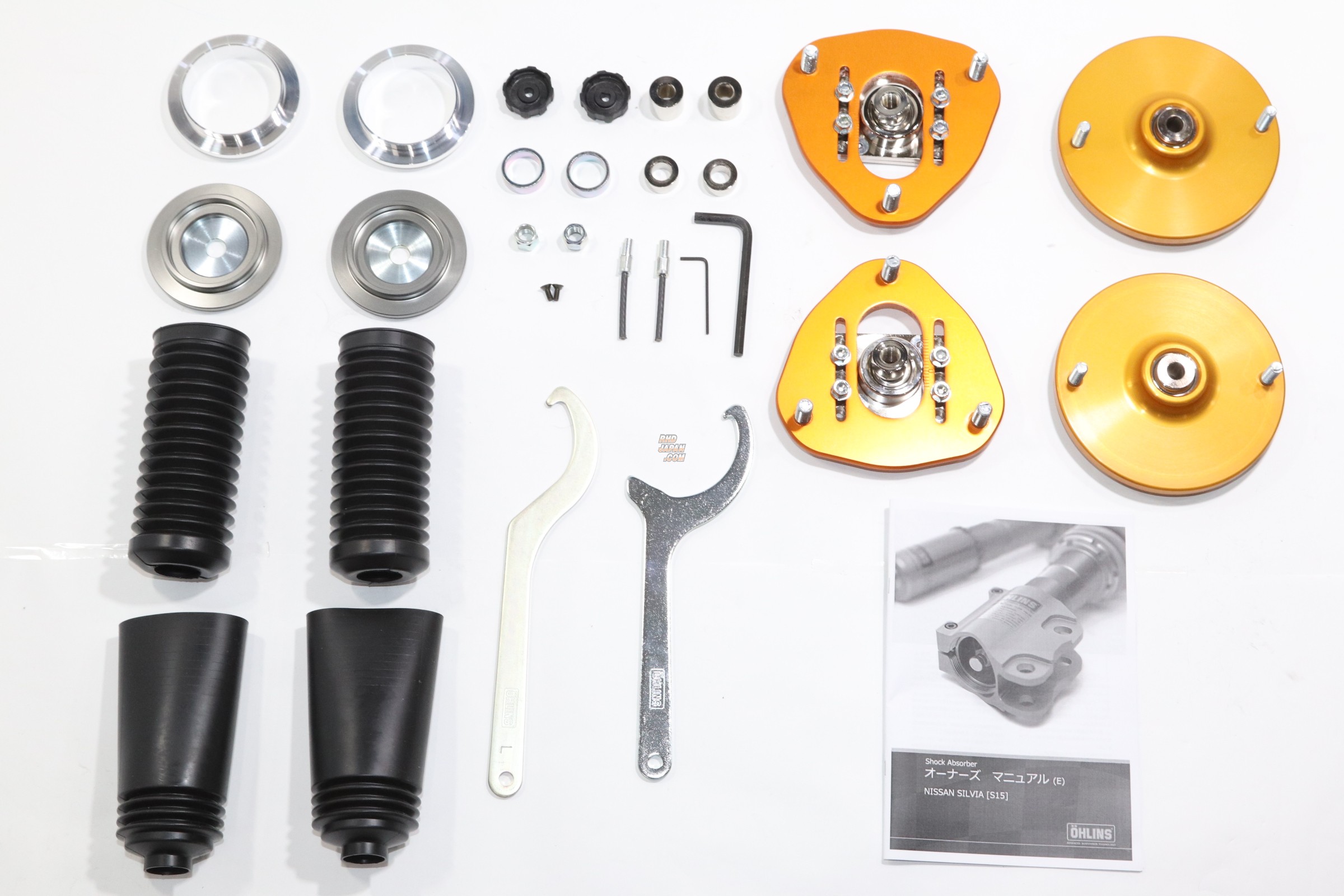 Ohlins Coilover Suspension Complete Kit Type HAL DFV Pillow Ball Upper Mounts - S15 - RHDJapan