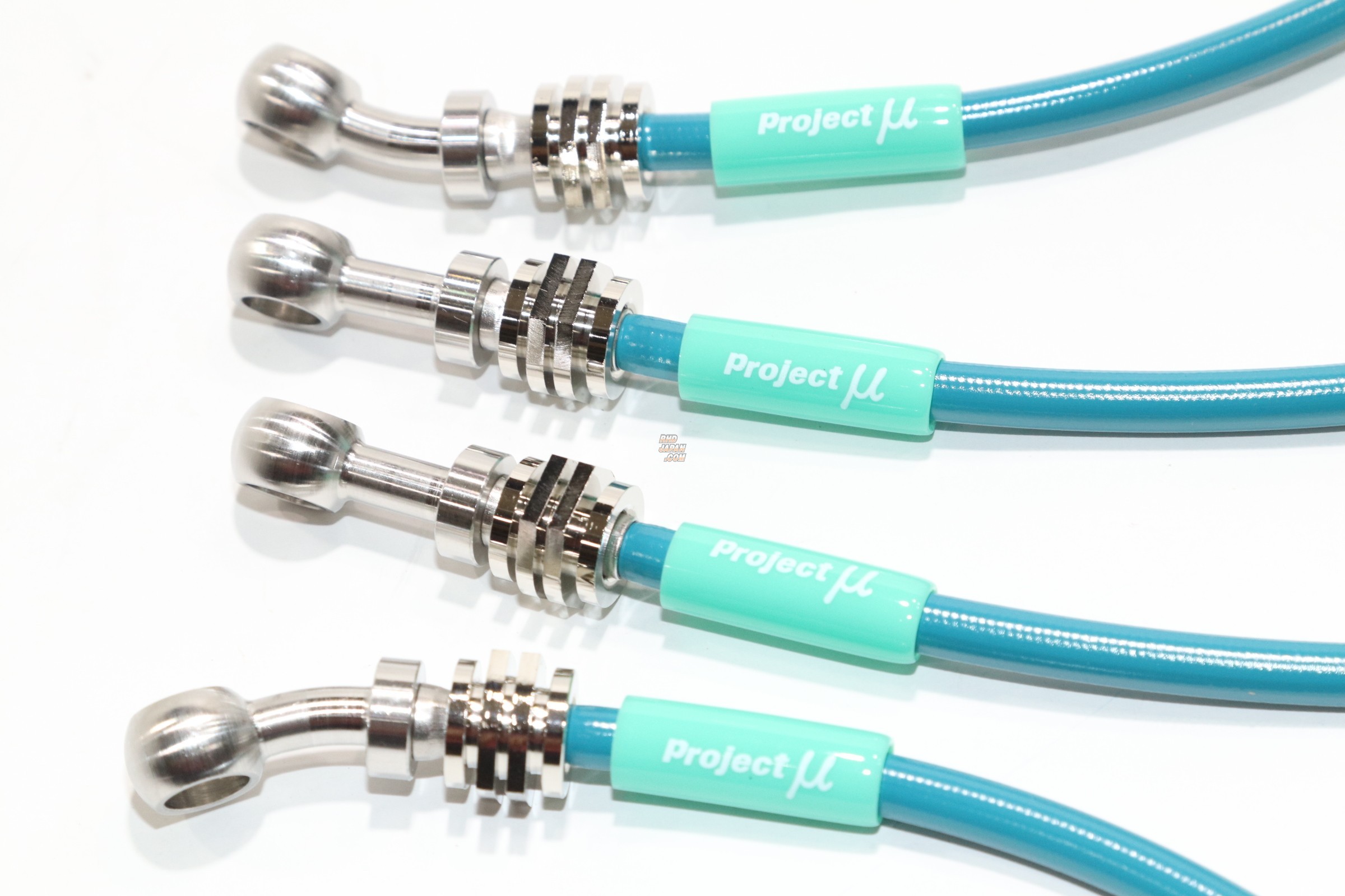 Project Mu Teflon Brake Line Stainless Fittings Green - S15 Spec S ...