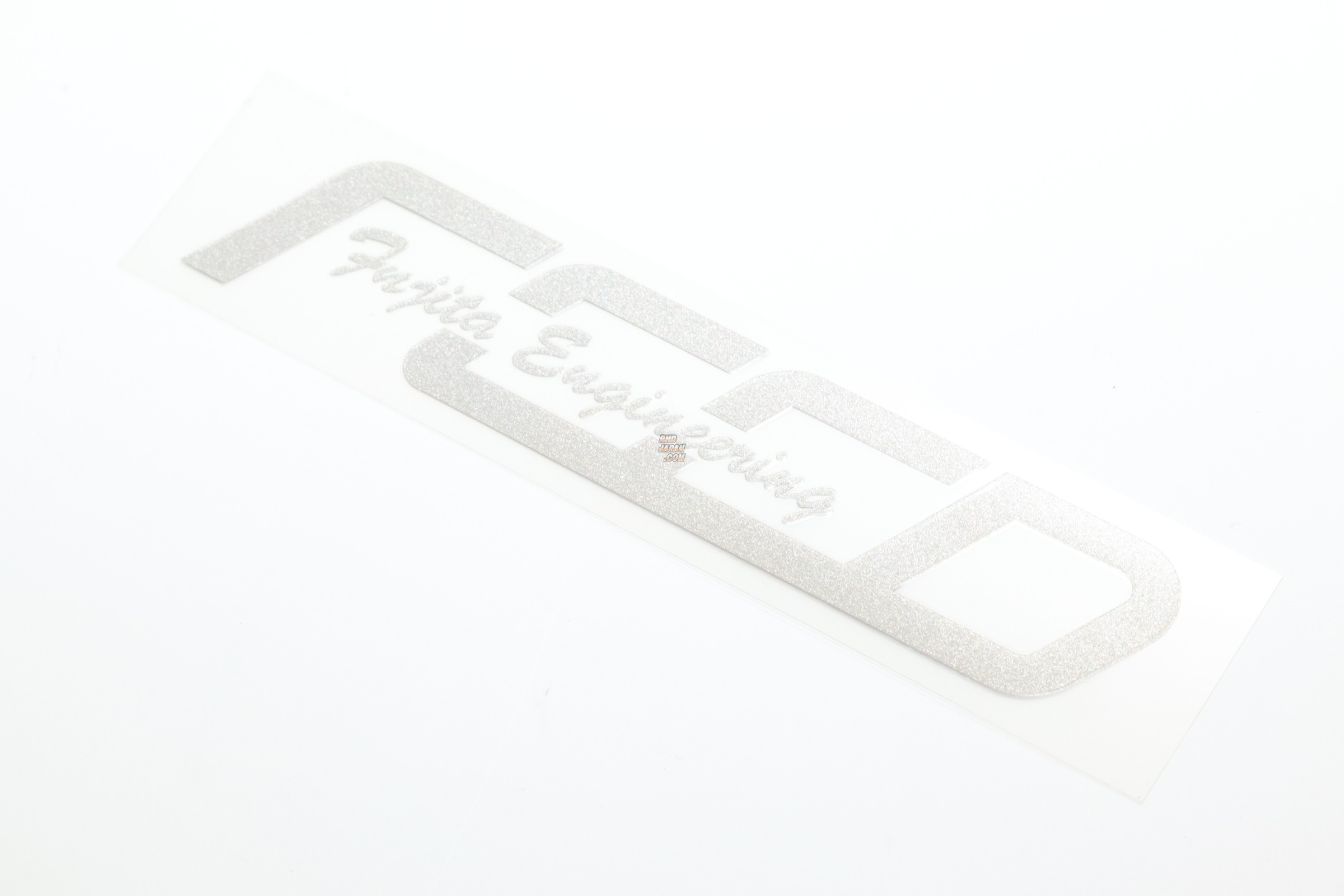 Fujita Engineering FEED Logo Sticker 4×17cm - Silver - RHDJapan