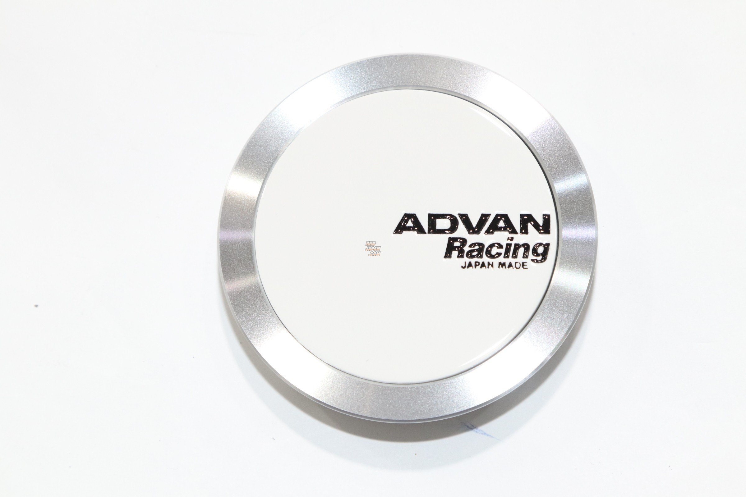 YOKOHAMA Advan Racing Center Cap Full Flat 63mm - White Almite - RHDJapan