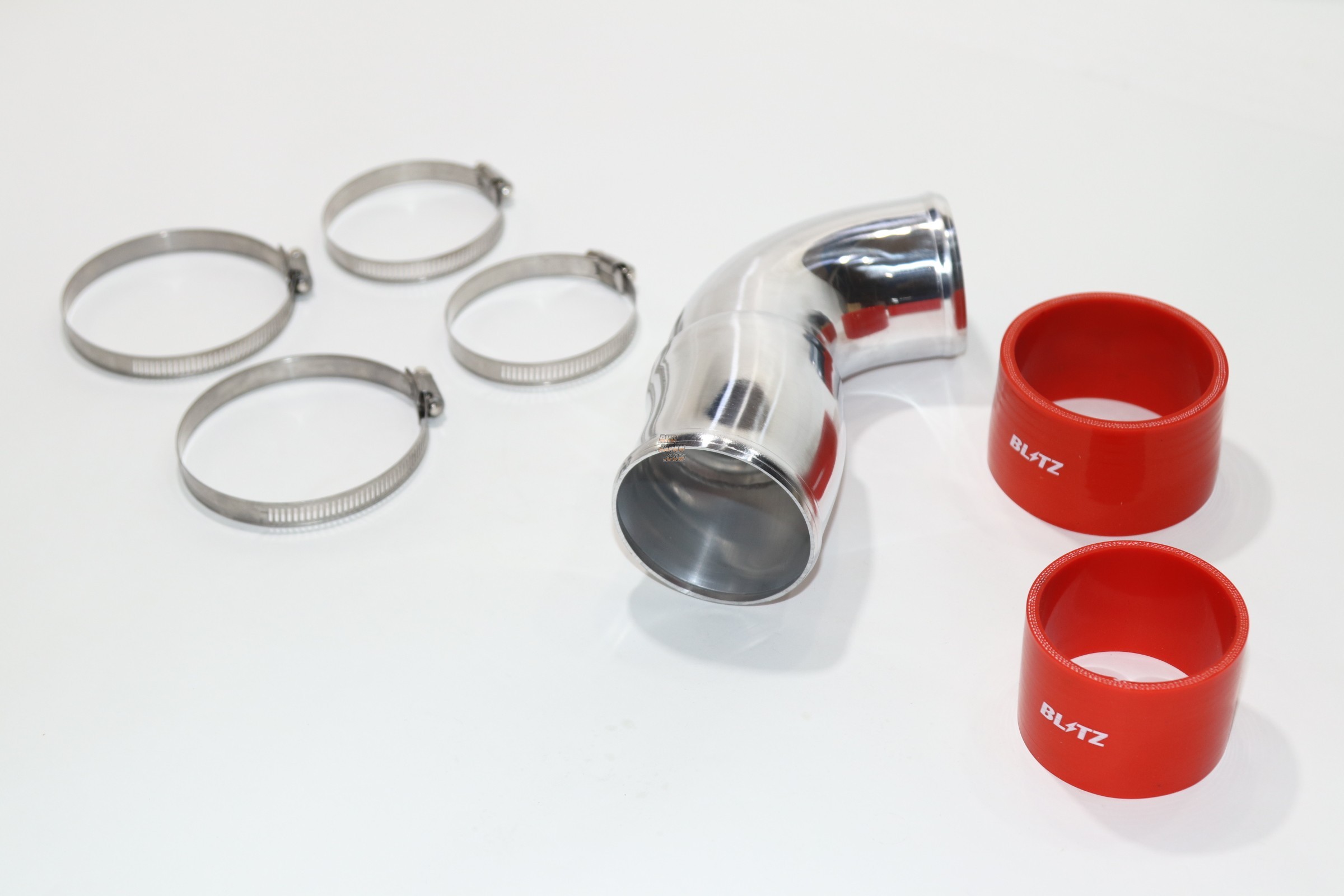 Blitz Suction Pipe Kit Red Silicone - JZX100 - RHDJapan