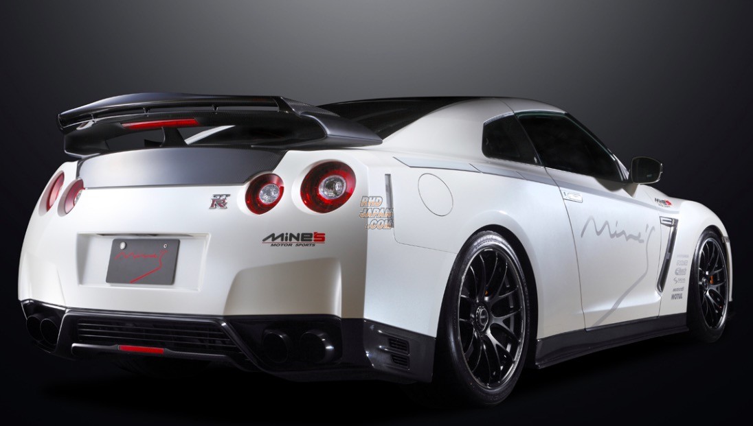 Mine's Carbon Double Rear Wing Cover - GT-R R35 - RHDJapan