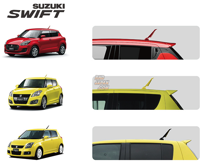 eve corporation Type Blade Antenna Champion Yellow Black Lettering ...