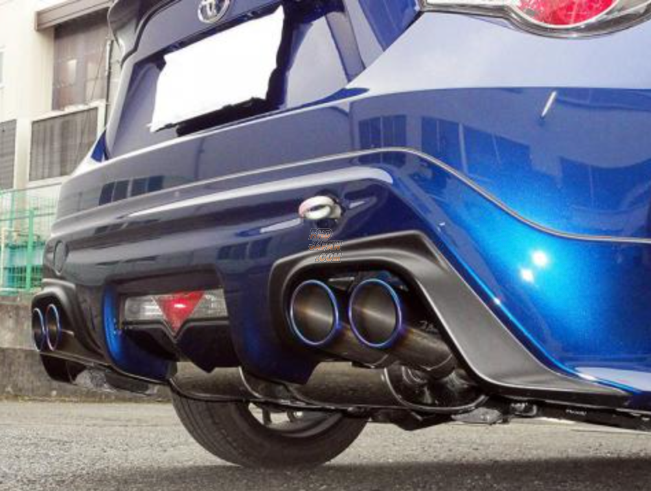 R-Magic RM Tuned Silencer Titanium Slash Muffler Exhaust System 4 Tail Outlet - 86 ZN6 Zenki ...