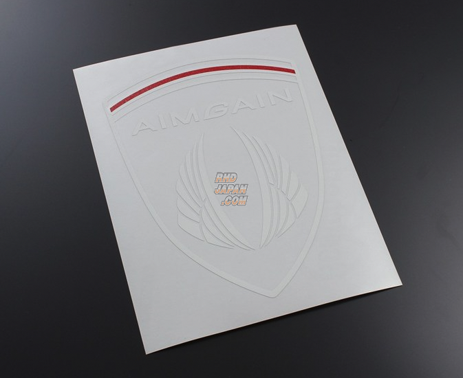 Aimgain Front Window Emblem Sticker Gunmetal - RHDJapan