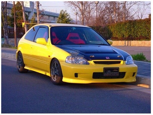 J's Racing Aero Bonnet Type-S Full Carbon - EK9 Kouki - RHDJapan