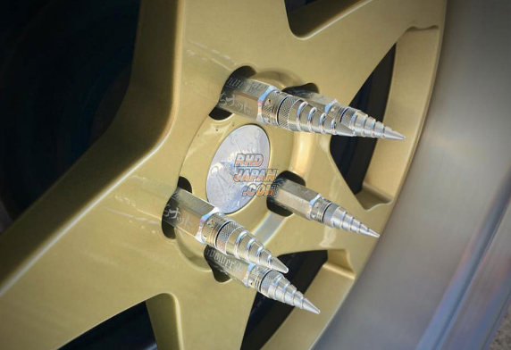 326 Power Duralumin Lug Nut Drilled Caps Set - Medium Gunmetalic - RHDJapan