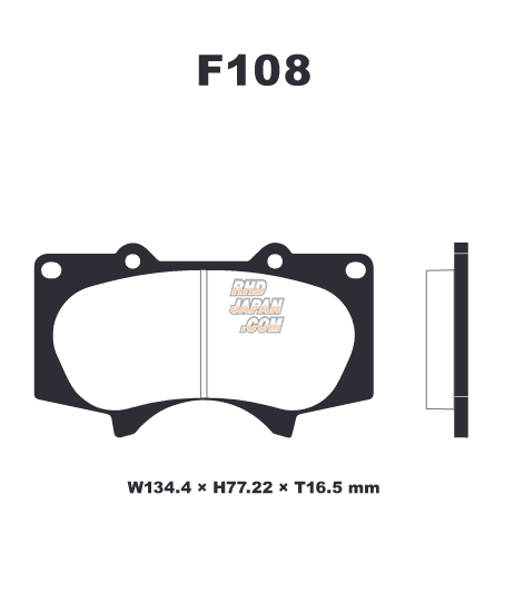 Project Mu Front Brake Pads Type Bestop - FJ Cruiser Hilux / Hilux Surf ...