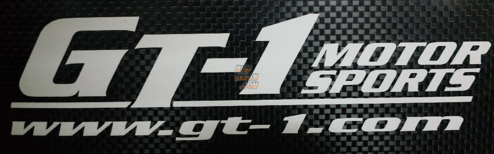 GT-1 Motorsports Cut Lettering Sticker Large White - RHDJapan
