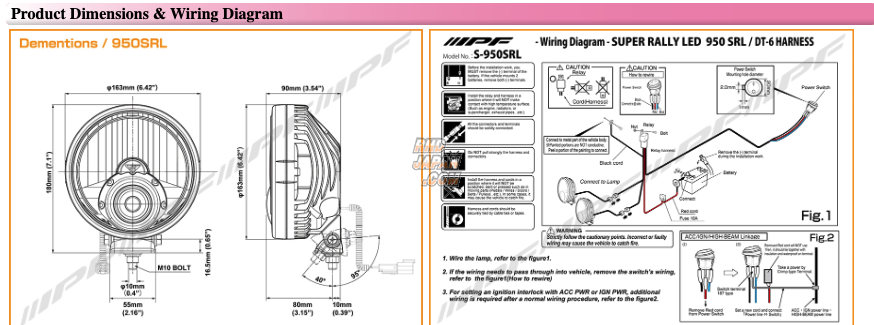 IPF Off-Road Lamp 950 Super Rally LED Set 950SRL - RHDJapan