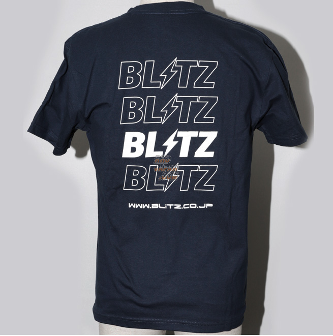 Blitz Wear Wire Logo T-Shirt Navy - Large - RHDJapan