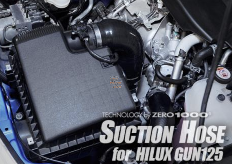 ZERO-1000 Suction Intake Hose Black - Hilux GUN125 - RHDJapan
