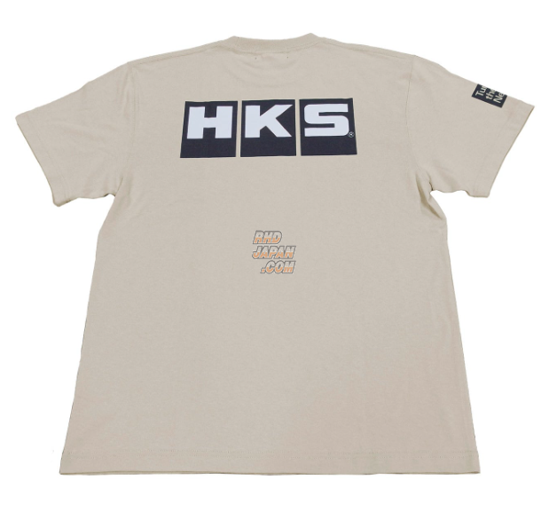 HKS Premium Goods 50th T-Shirt Tune The Next V2 - Sand Beige XL Limited Edition - RHDJapan