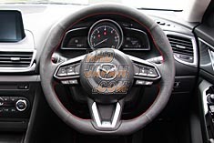 AutoExe Sports Steering Wheel Dimple Leather - Demio Zenki Axela Zenki ...