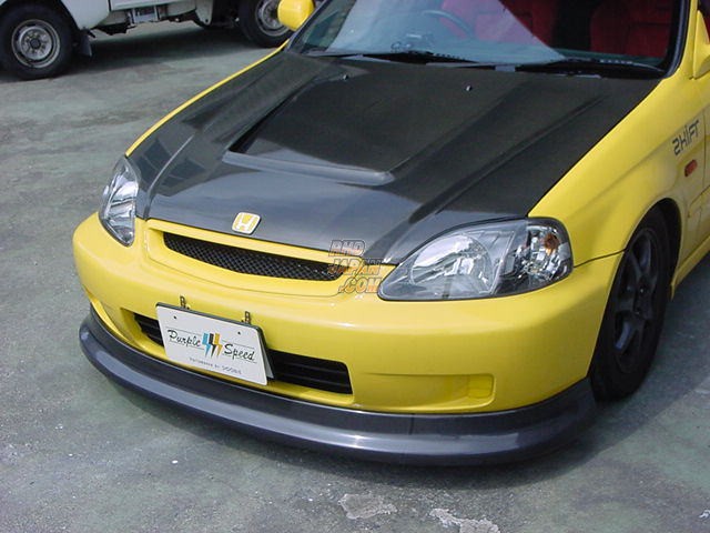 Doobie Front Lip Spoiler FRP Black Gel - EK2 EK3 EK4 Kouki - RHDJapan