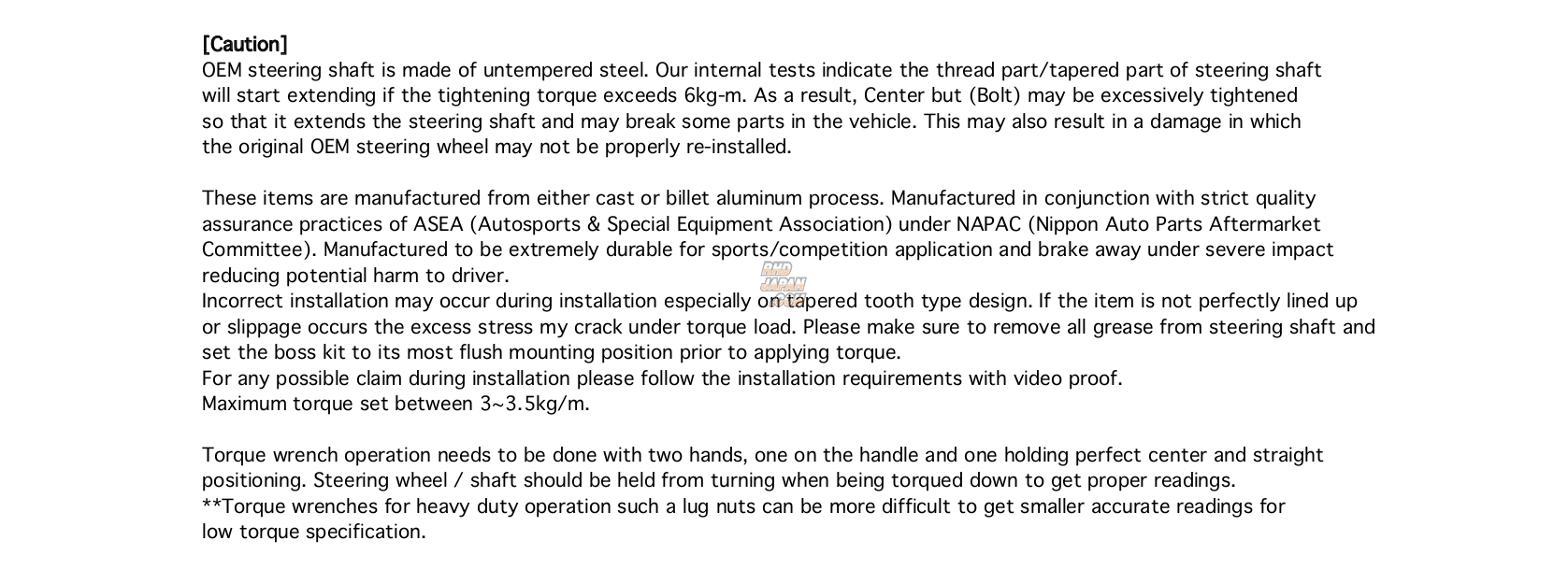Works Bell Standard Boss Kit - Subaru 116 - RHDJapan